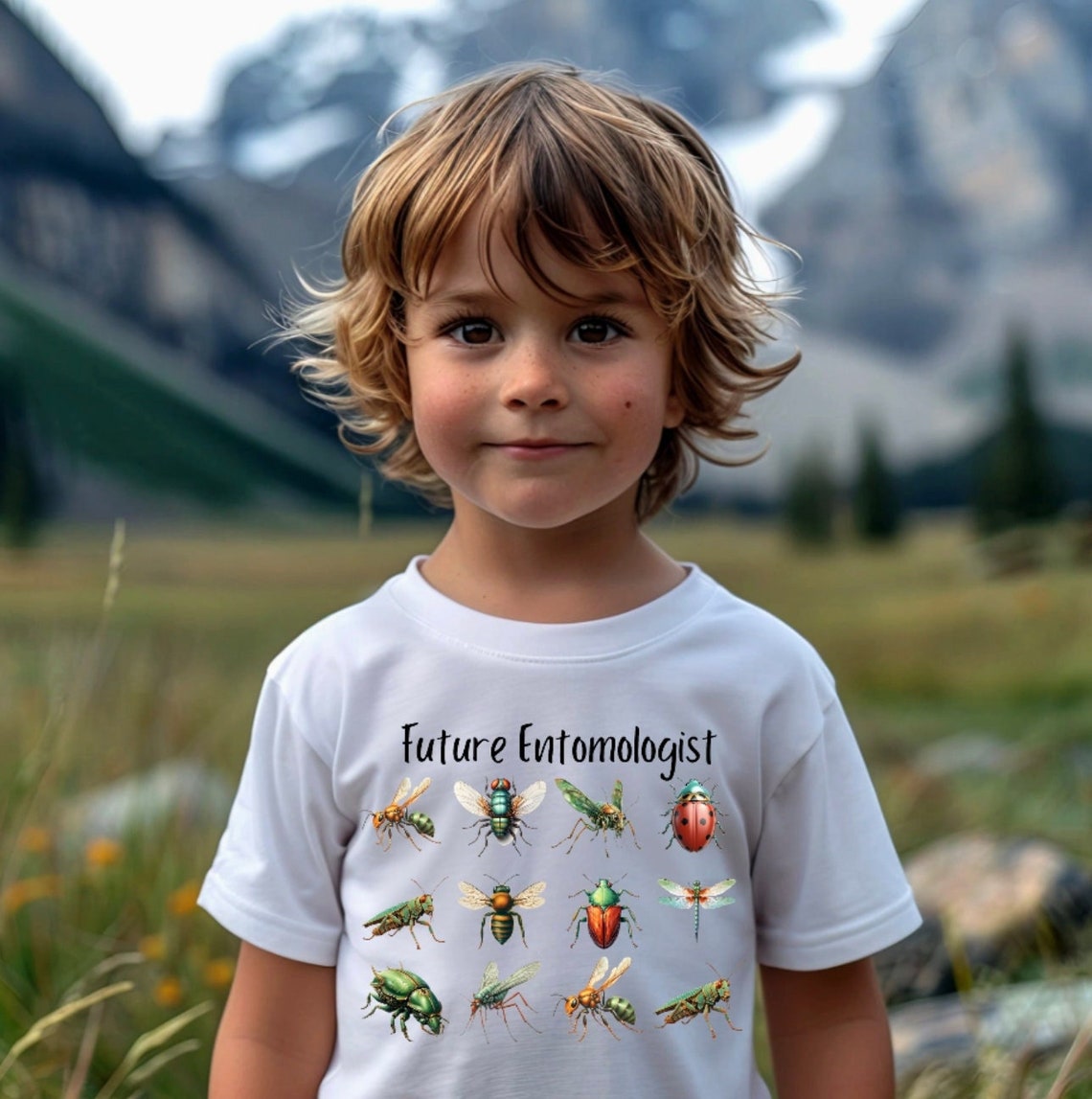 Future Entomologist Kids Youth Tee Shirt, Kid Who Loves Bugs Toddler ...
