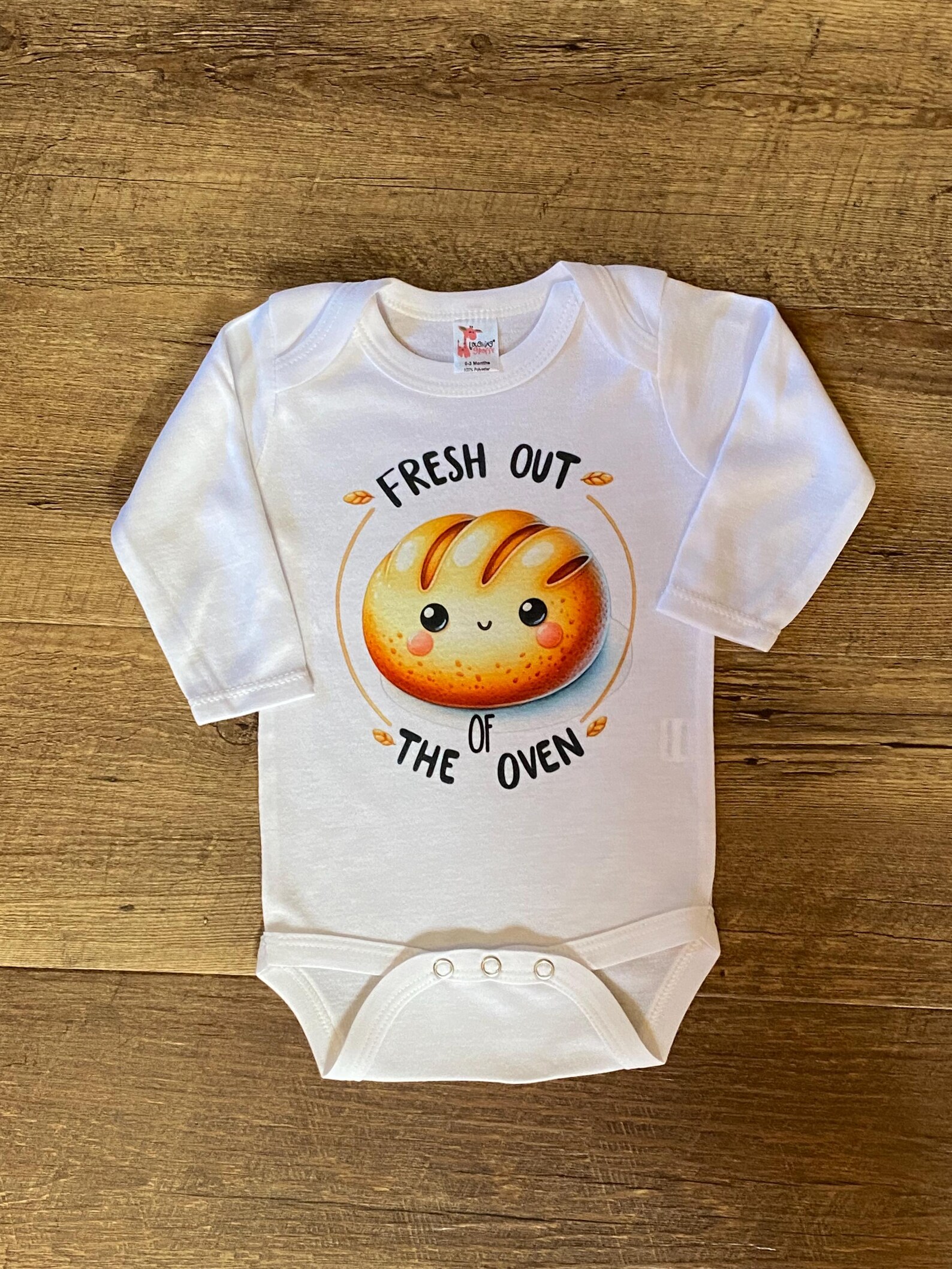 Fresh Out of the Oven, Sourdough Bread Newborn Birth Announcement, Bun ...