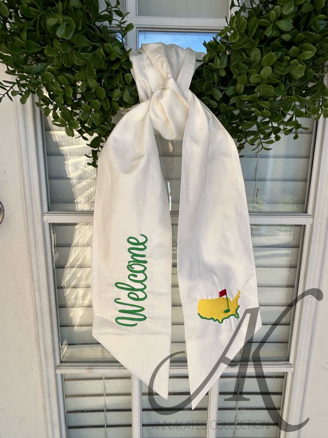 Wreath Sash, Masters Wreath Sash, Golf Wreath Sash - Etsy