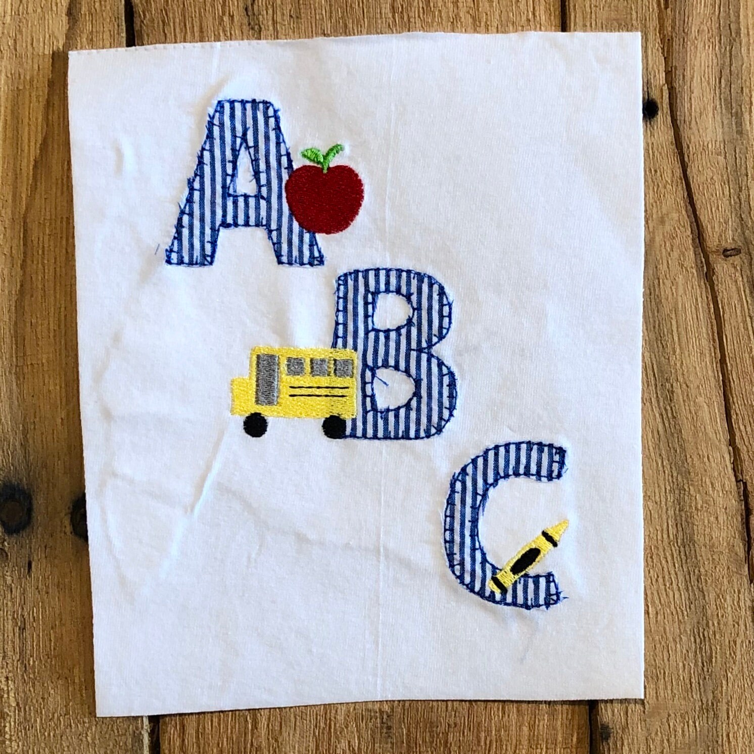 ABC Back to School Applique Shirt Dress or Outfit - Etsy