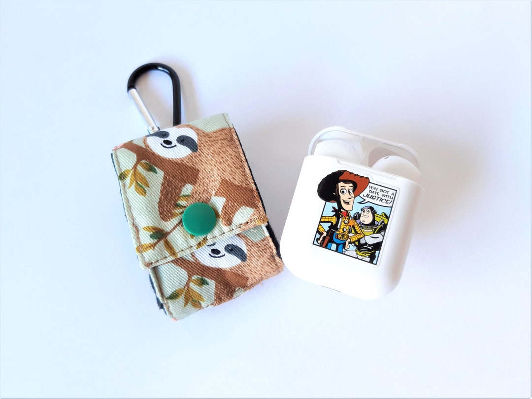 Free Shipping Cute Sloth Fabric AirPod Case, AirPod Holder With ...
