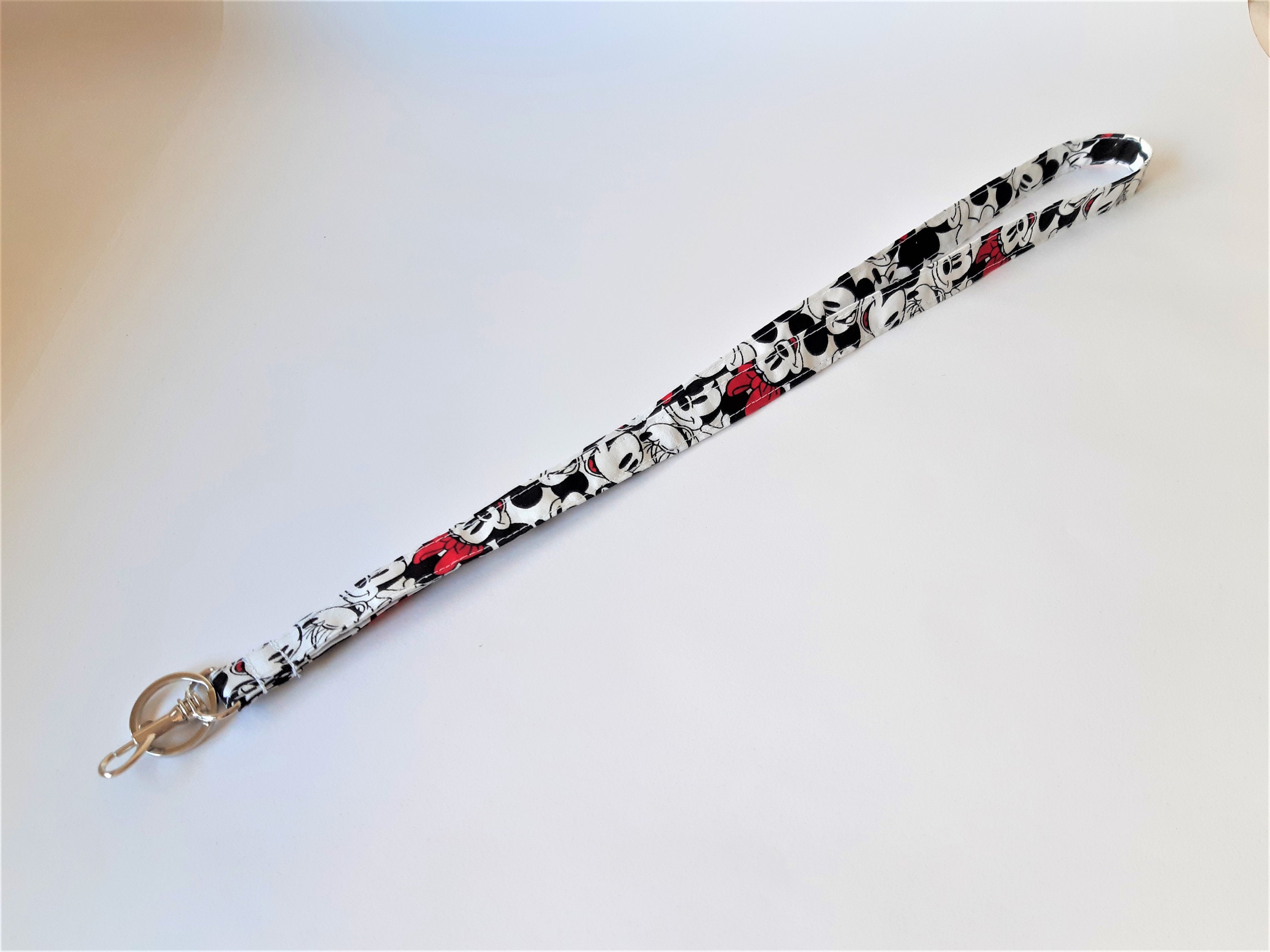 Mickey Mouse ID Badge With Lanyard Option, ID Holder, Handmade Lanyard ...