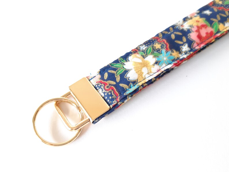 Japanese Print Keyring Wristlet Wristlet Keyring Key Ring - Etsy