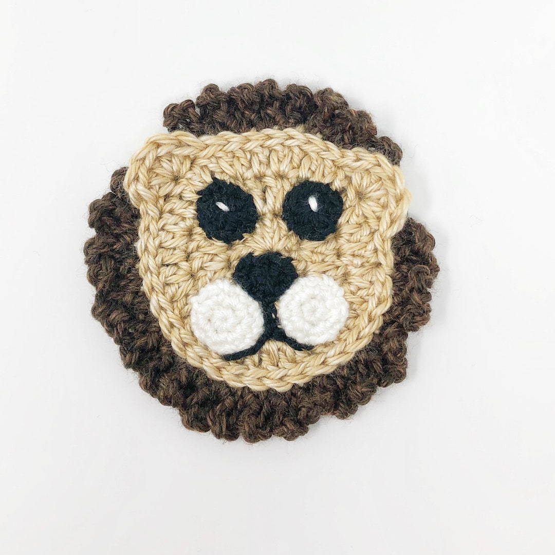 Lion Applique Crochet Pattern, Photo Tutorial - Etsy