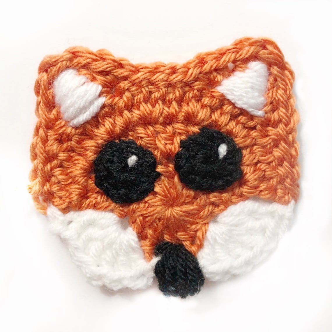 Fox Applique, Crochet Pattern, Animal Face - Etsy