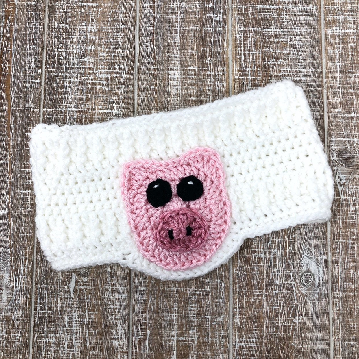 Pig Applique Patttern Crochet Pattern Animal Applique Farm | Etsy
