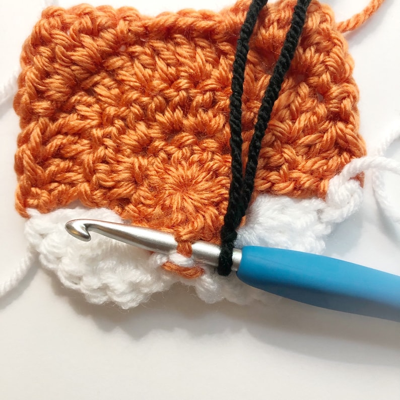 Fox Applique Crochet Pattern Animal Face - Etsy