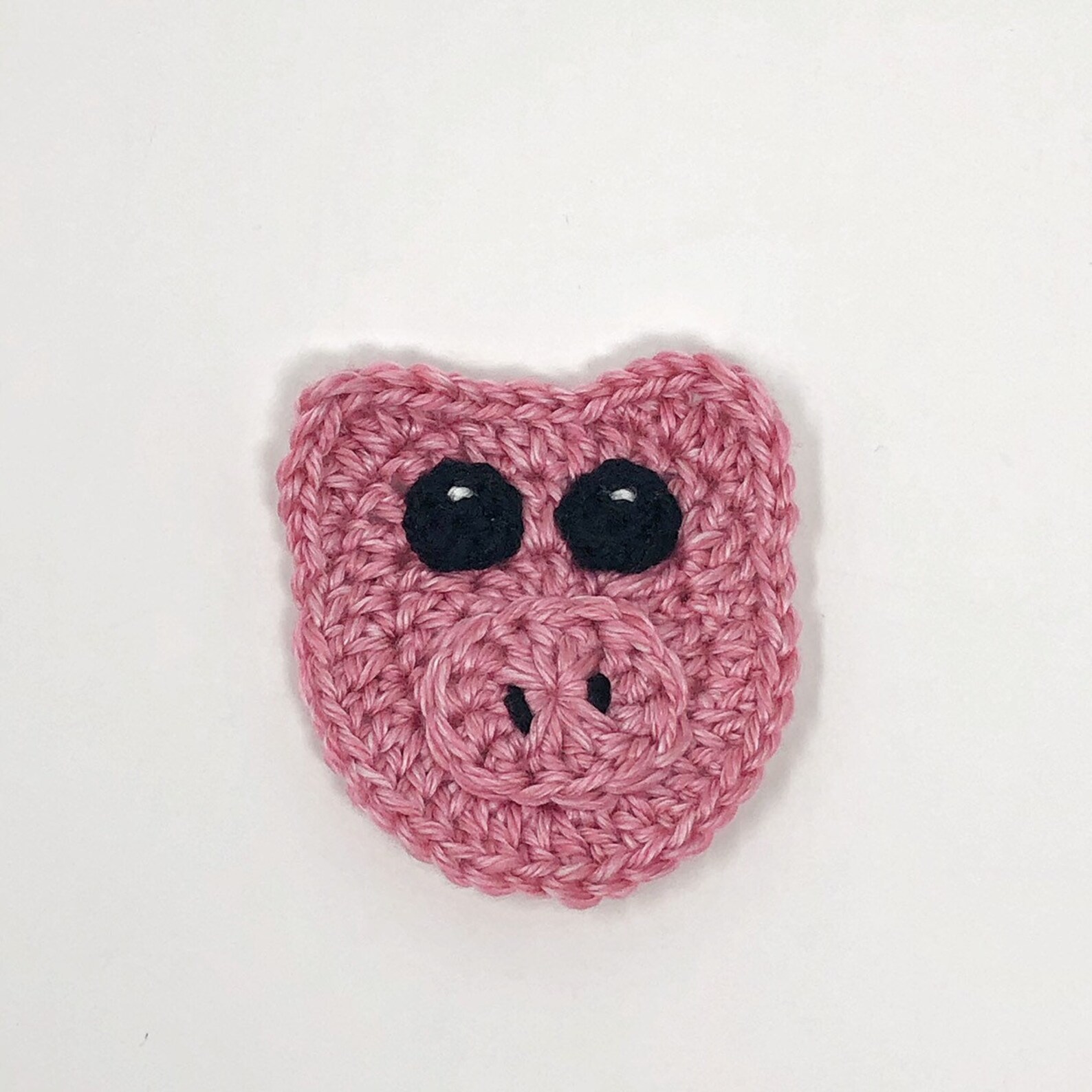 Pig Applique Patttern Crochet Pattern Animal Applique Farm - Etsy