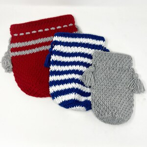 Holiday Gift Bags Crochet Pattern Bundle, Grinch, Santa, Snowman, Elf ...