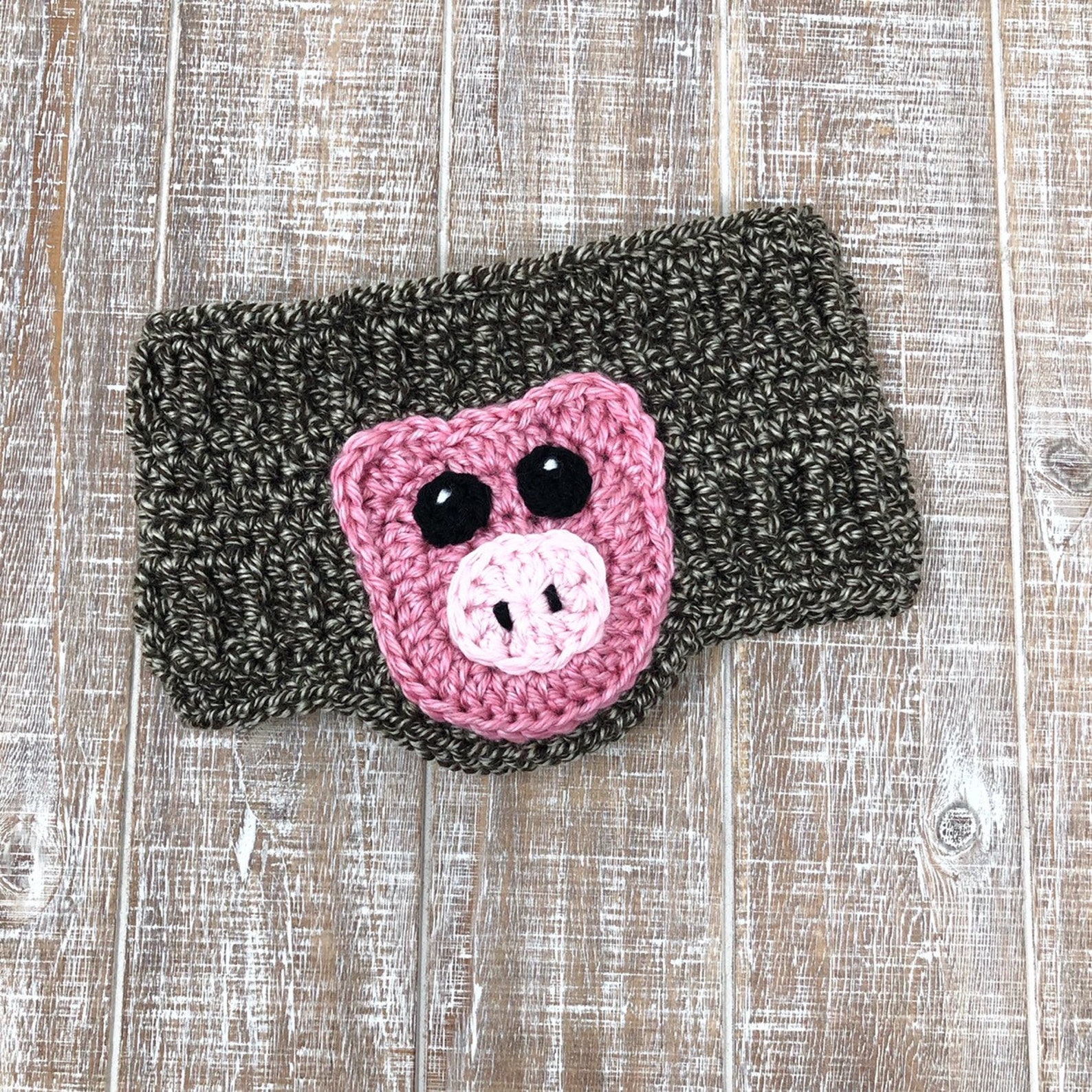 Pig Applique Patttern Crochet Pattern Animal Applique Farm - Etsy