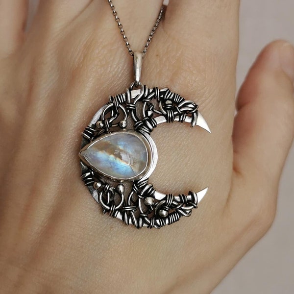 Wire Wrapped Moon - Etsy