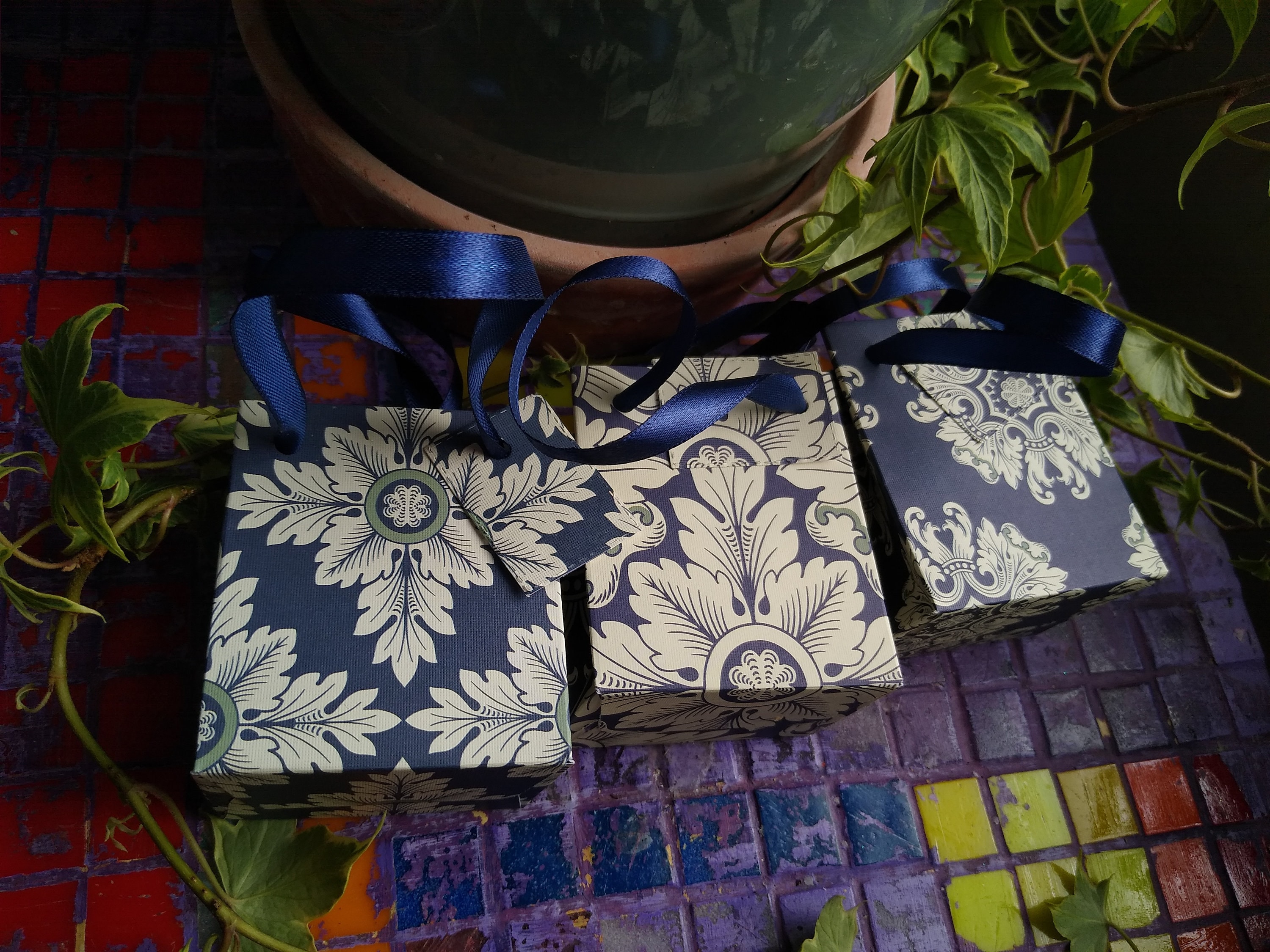 3 Tiny Arts and Crafts Paper Gift Bags With Matching Tiny Gift - Etsy