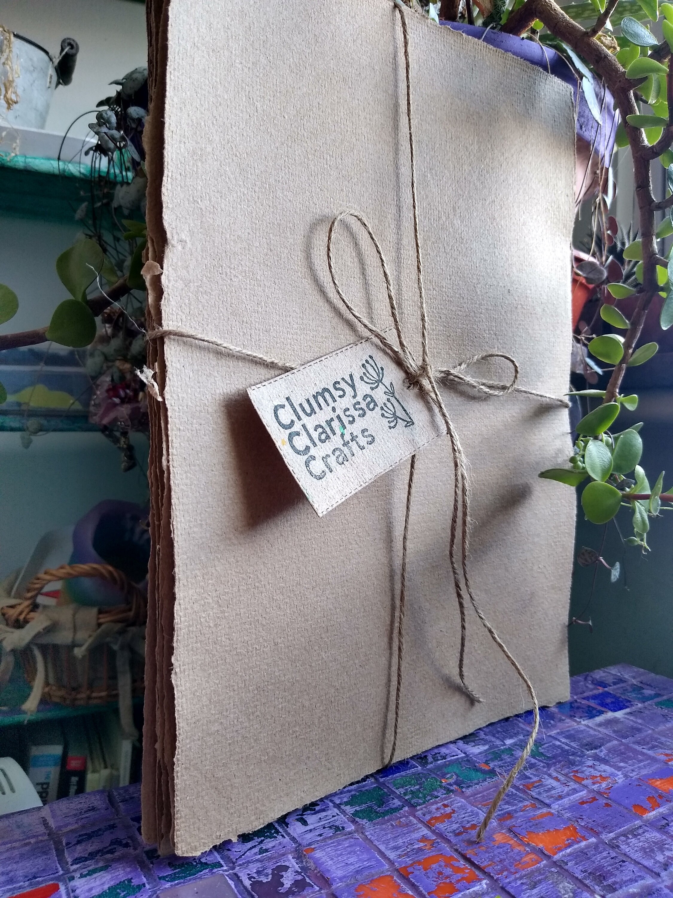 A4 Kraft Recycled Paper Sheets 10 Handmade Sheets of 15 cm | Etsy