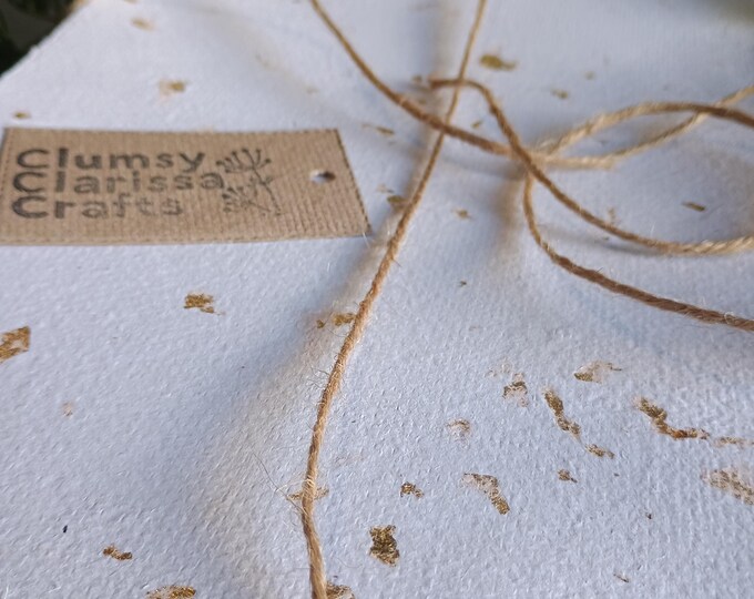 A4 White Recycled Paper Sheets Containing Gold Gilding Flakes , 10 ...