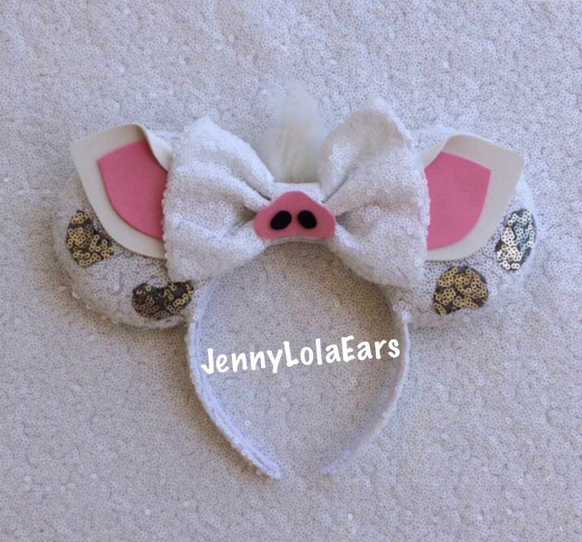 Moana Mickey Minnie Mouse Ears Pua Pig | Etsy