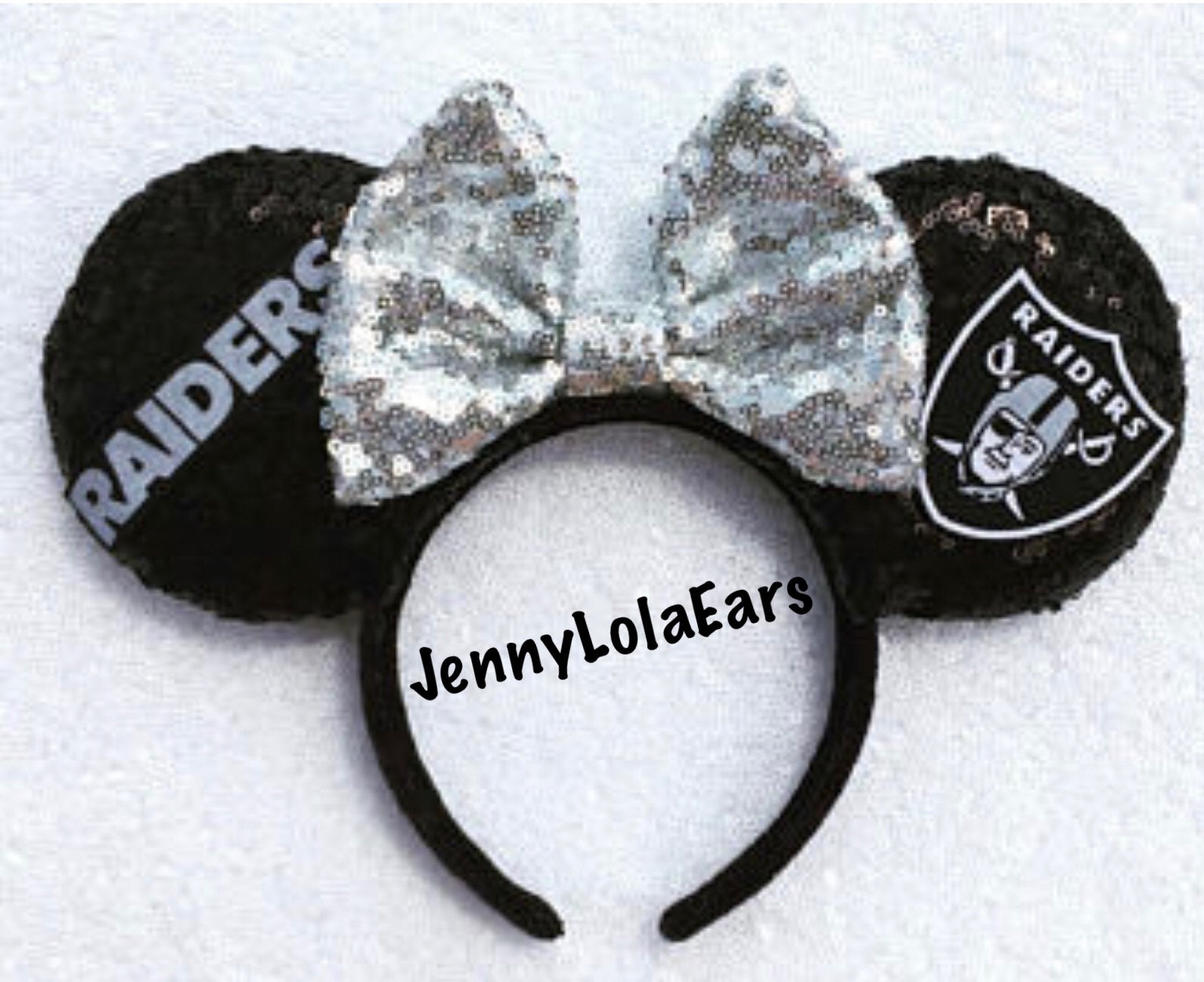 Oakland Raiders Inspired Minnie Mouse Mickey Mouse Ears - Etsy