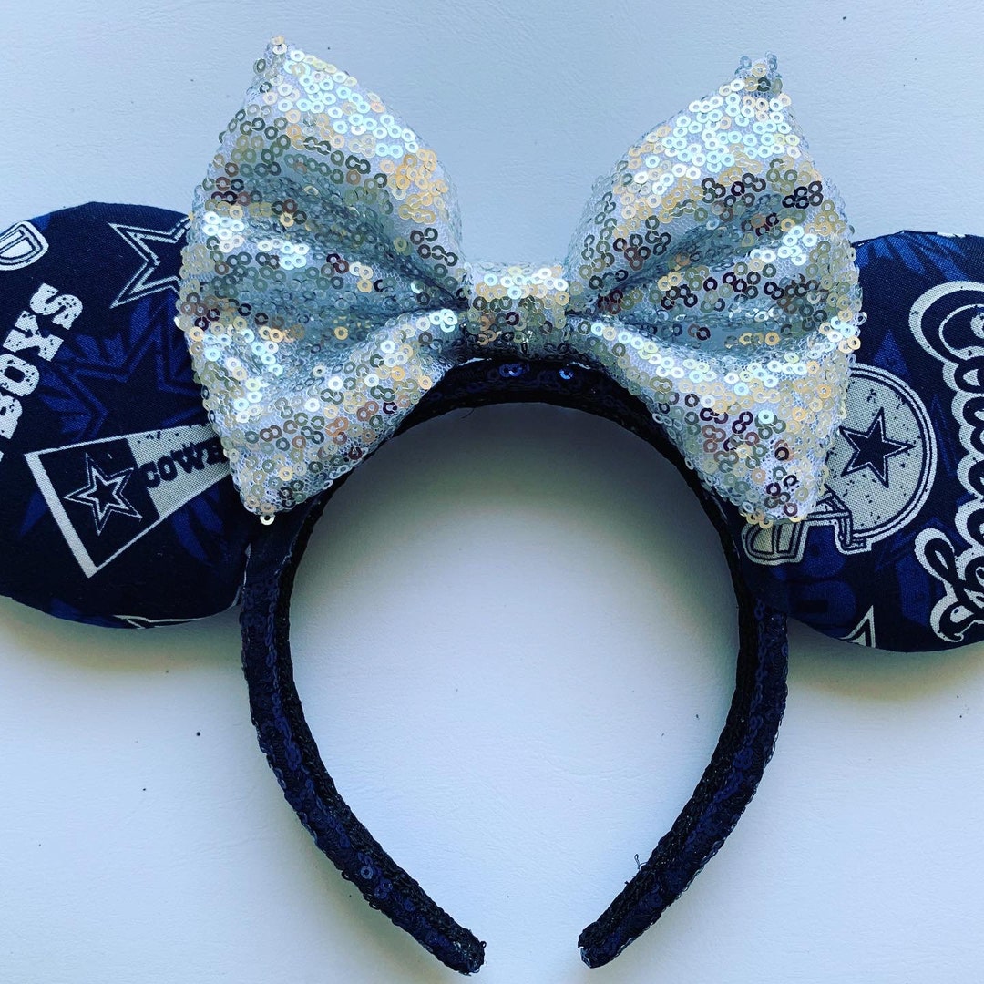 Dallas Cowboys Theme Disney Ears Handmade Hair Accessories Dallas ...