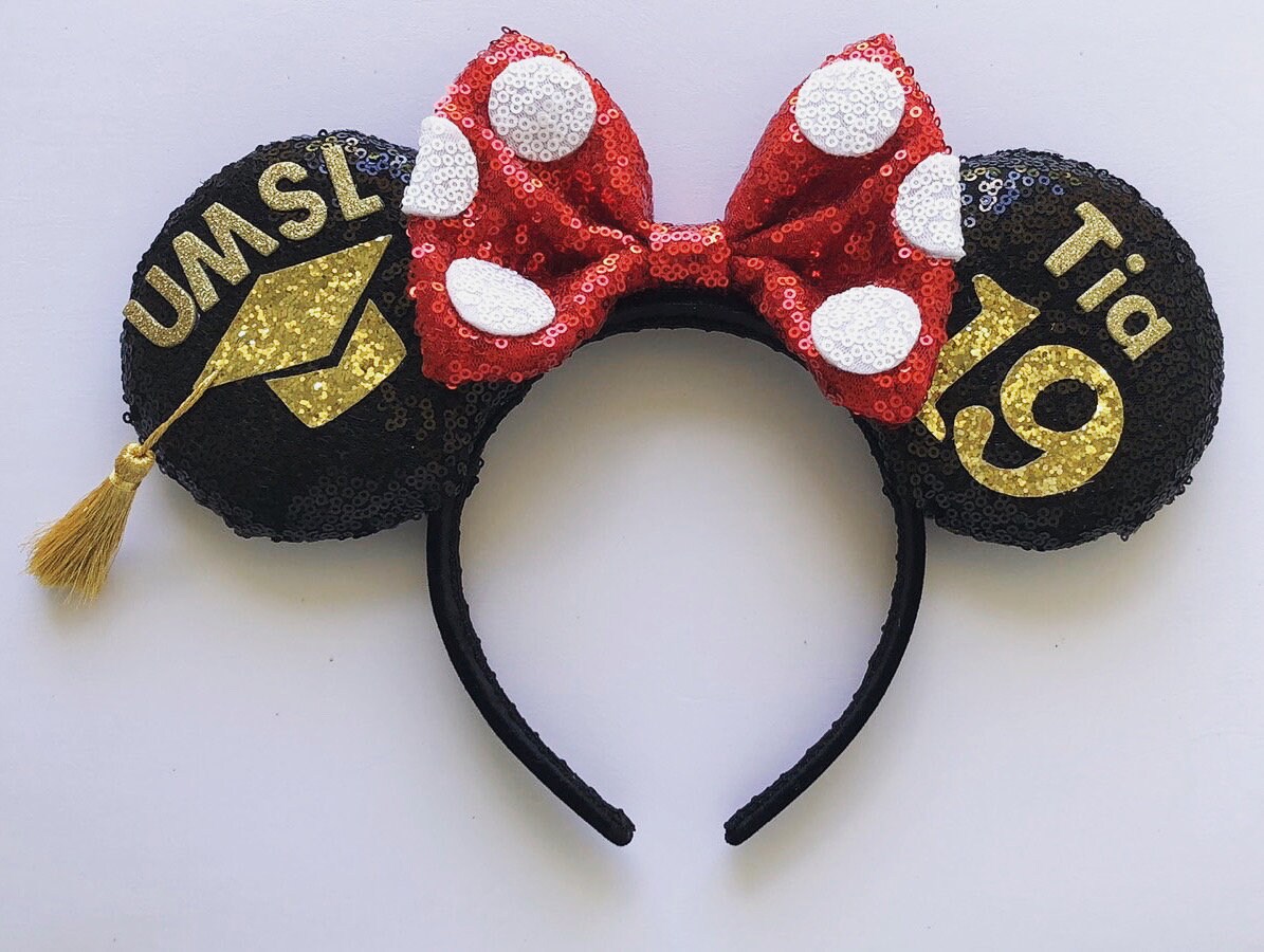 Personalized Minnie Mouse Graduation Ears Graduation Hair Accessories ...