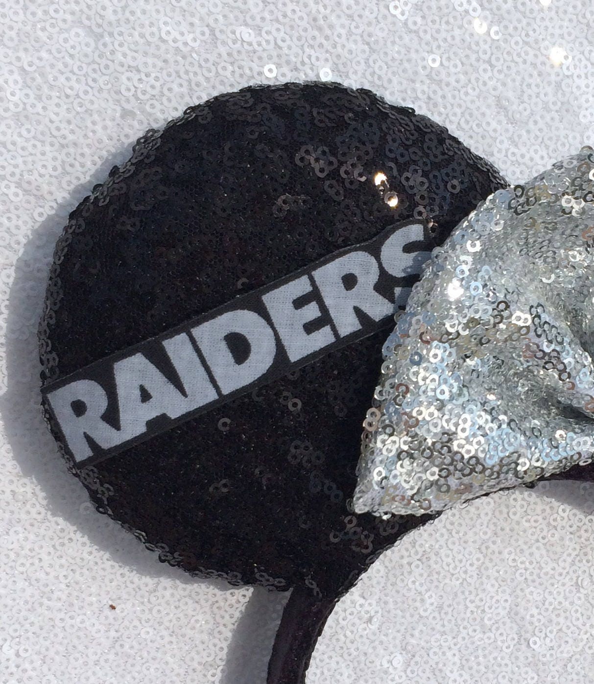 Oakland Raiders Inspired Minnie Mouse Mickey Mouse Ears - Etsy