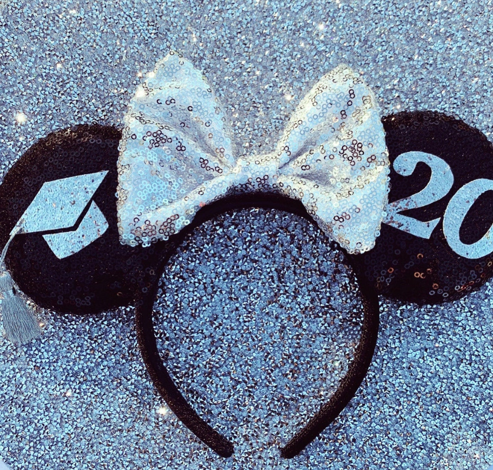 2020 Graduation Minnie Mouse Ears Graduation Hair Accessories ...
