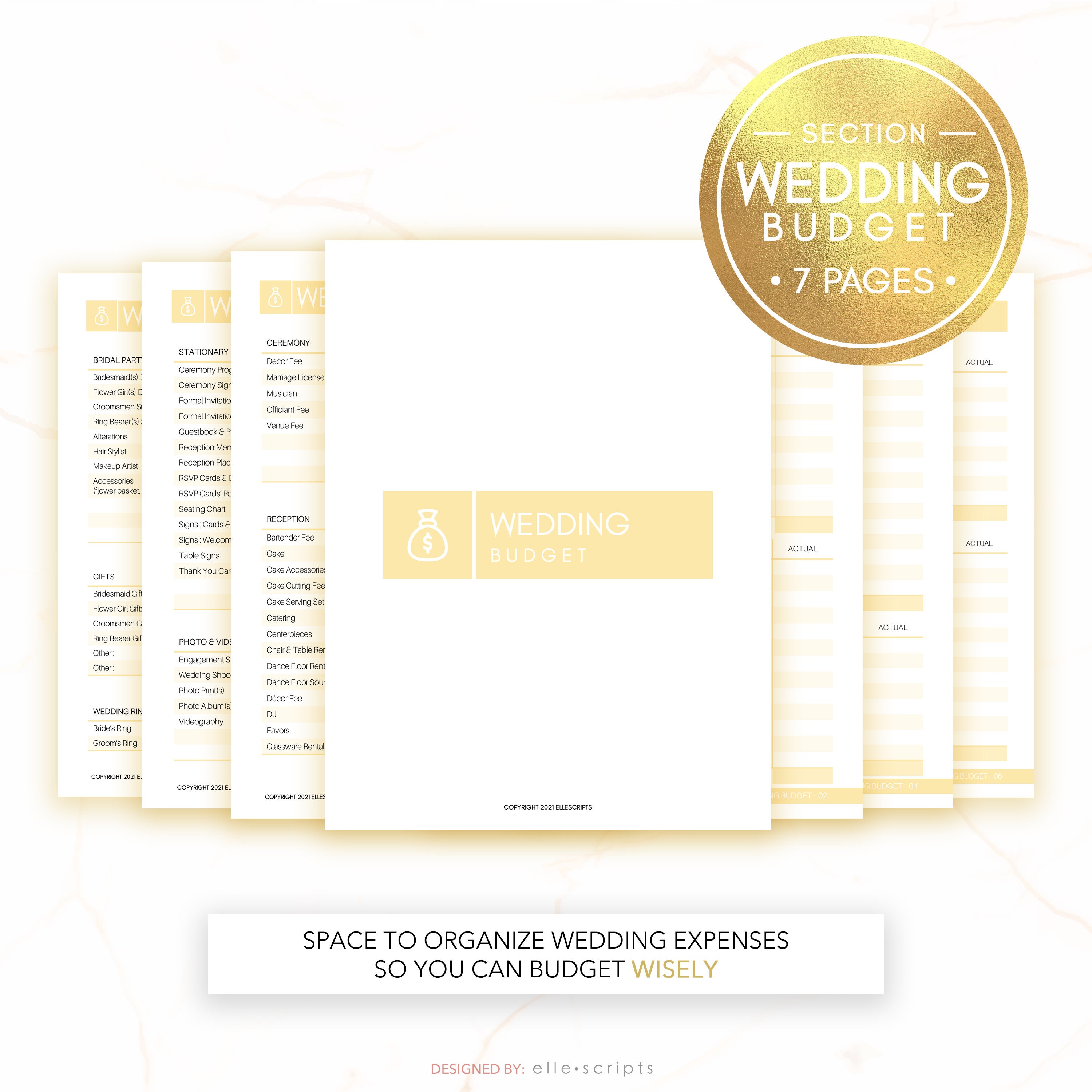 Wedding Planner Printable | PDF Instant Download | Wedding Planning ...