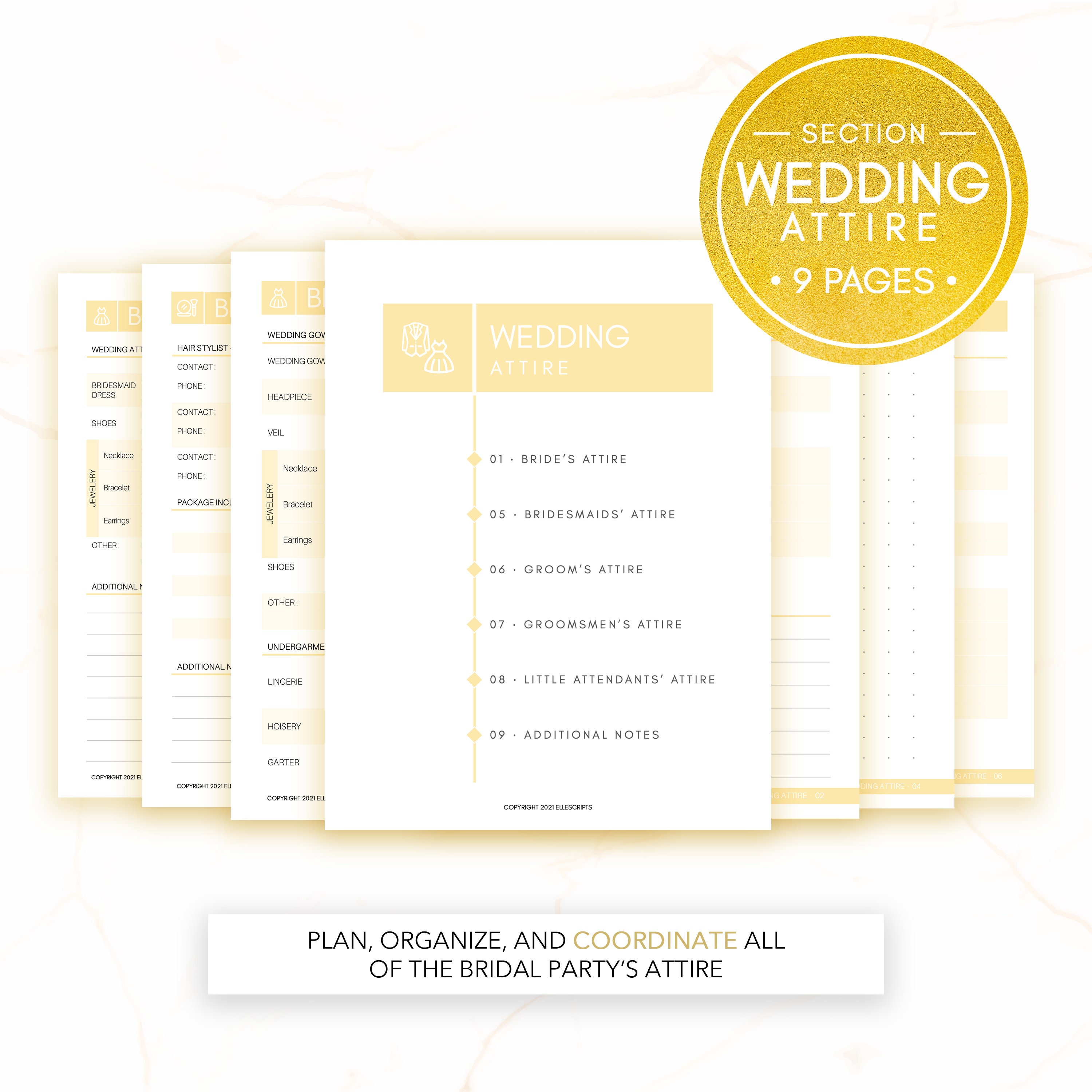 Wedding Planner Printable | PDF Instant Download | Wedding Planning ...