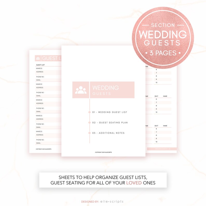 Wedding Planner Printable | PDF Instant Download | Wedding Planning ...