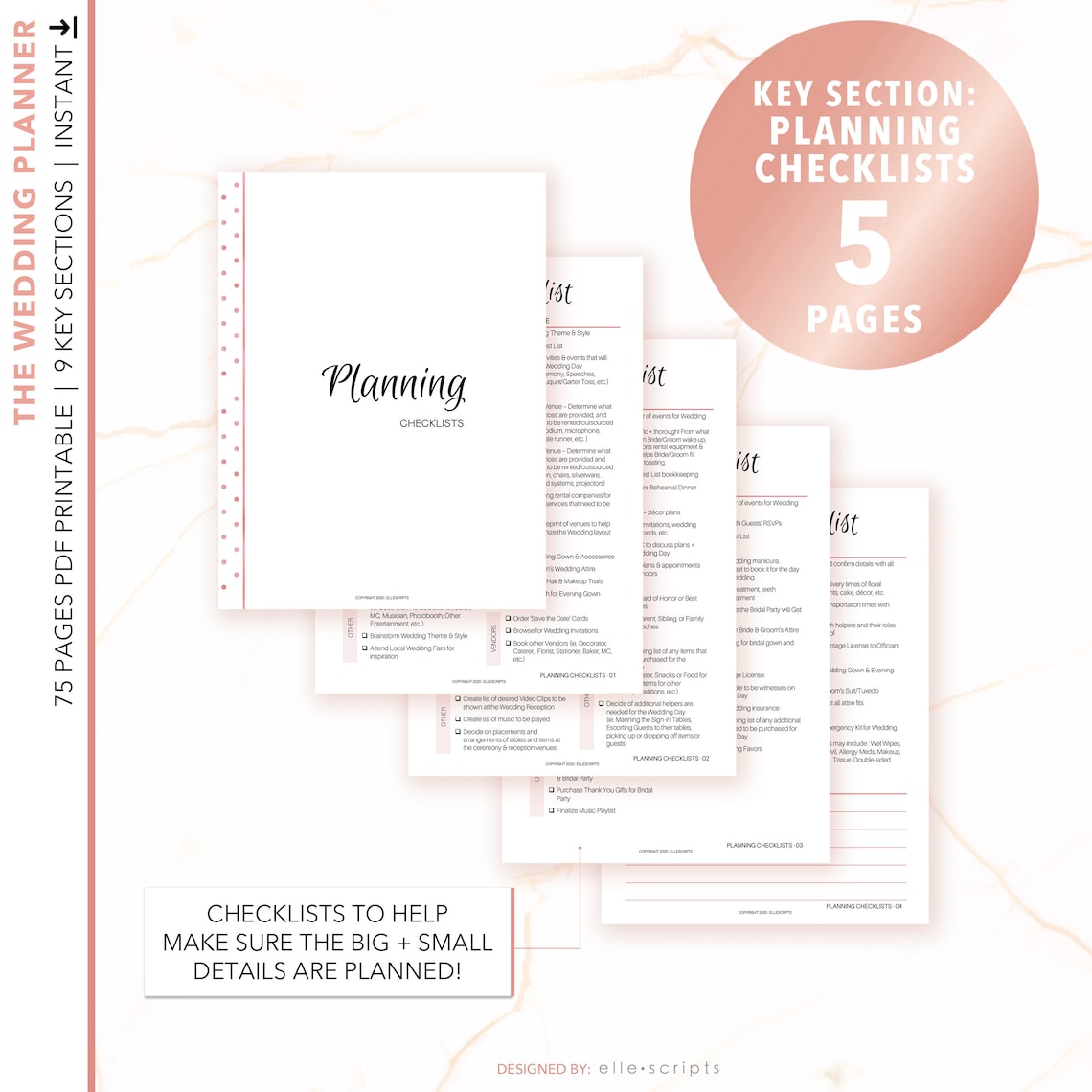 Wedding Planner Printable PDF Instant Download Wedding - Etsy Canada