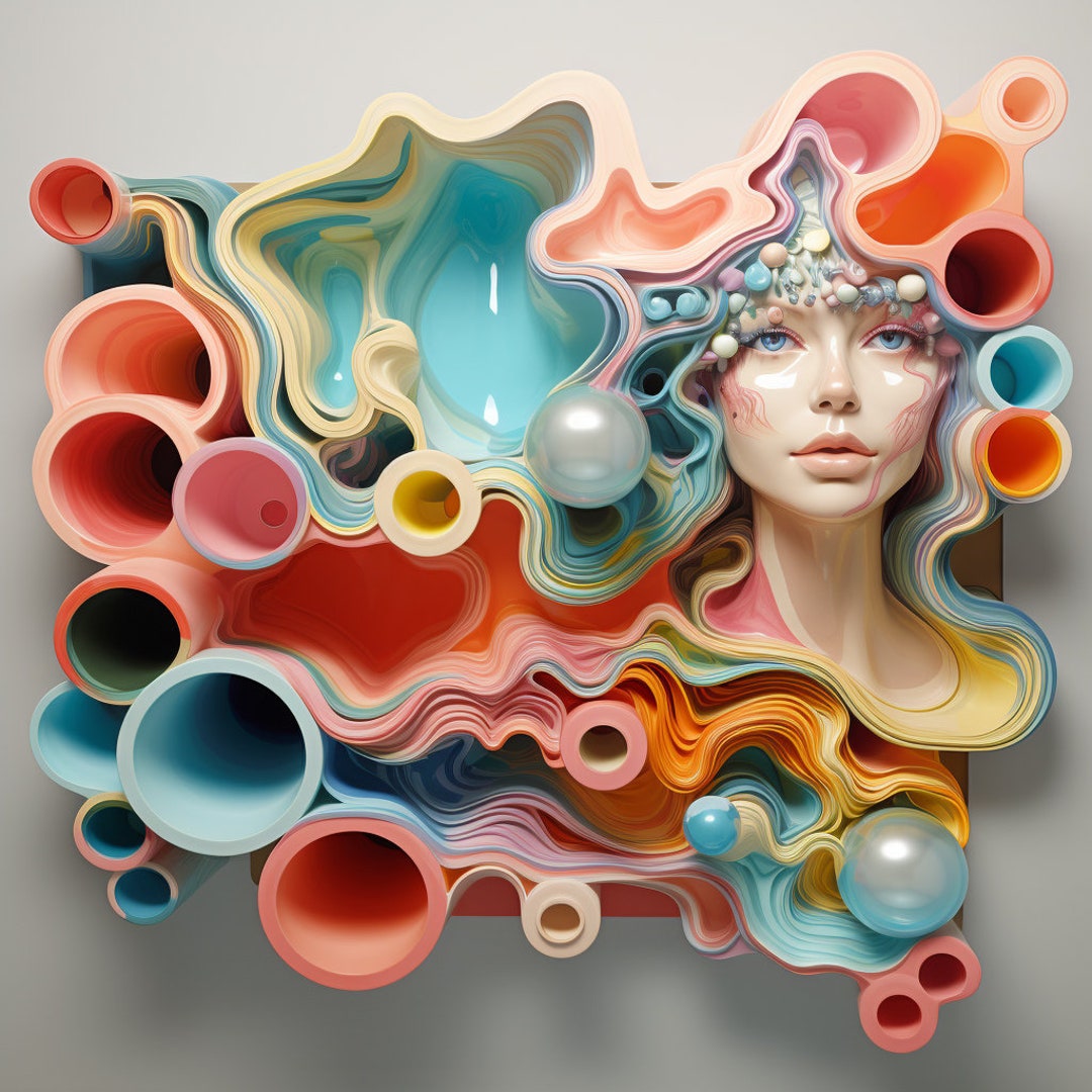 Wearing the Inside Out III Abstract Art Series Digital Download - Etsy