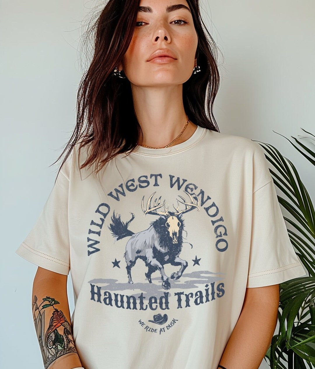 Wendigo Western Cryptozoology Shirt Cryptid Shirt Supernatural Cryptids ...