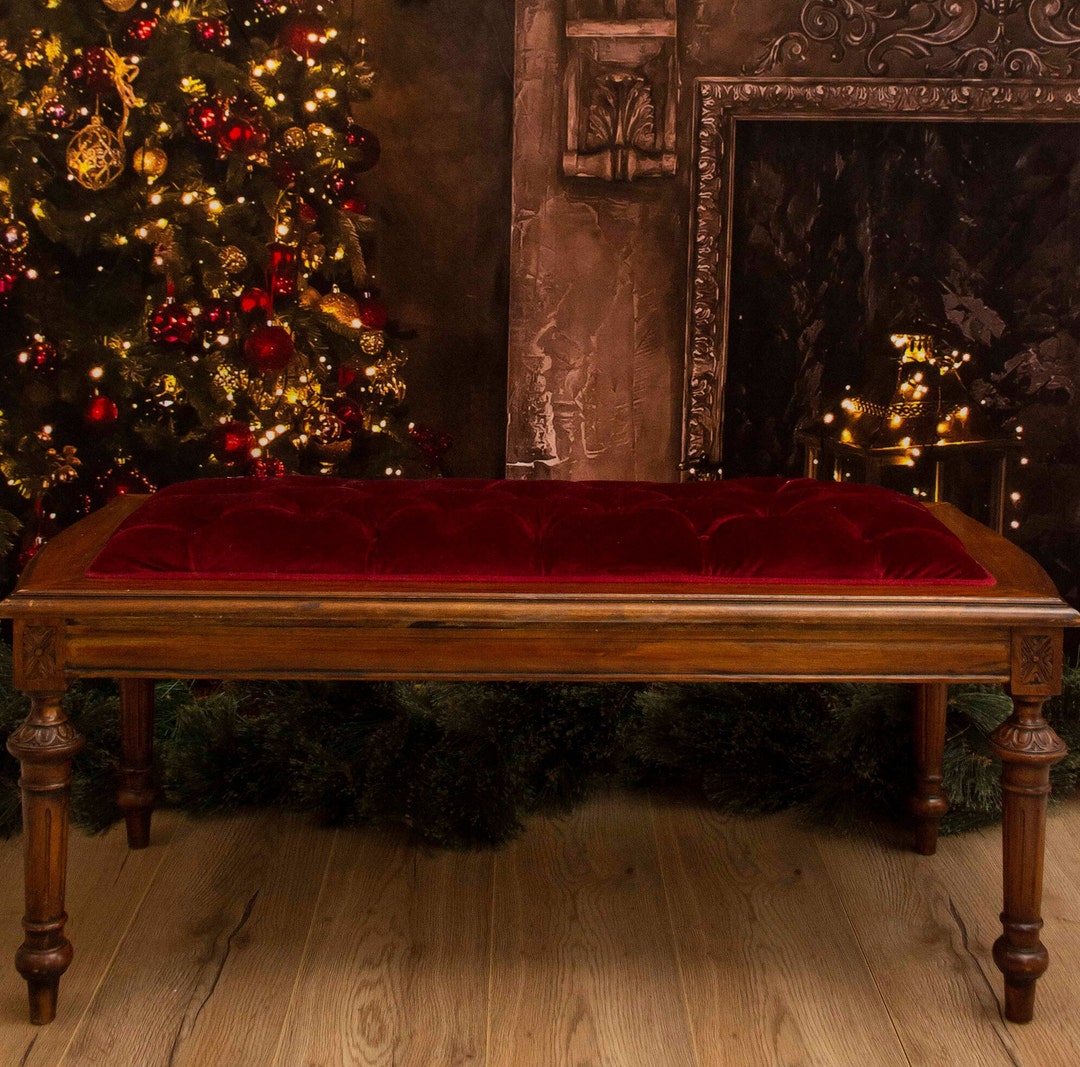 CHRISTMAS SANTA Chair Digital Background Photoshop, Digital Backdrop ...