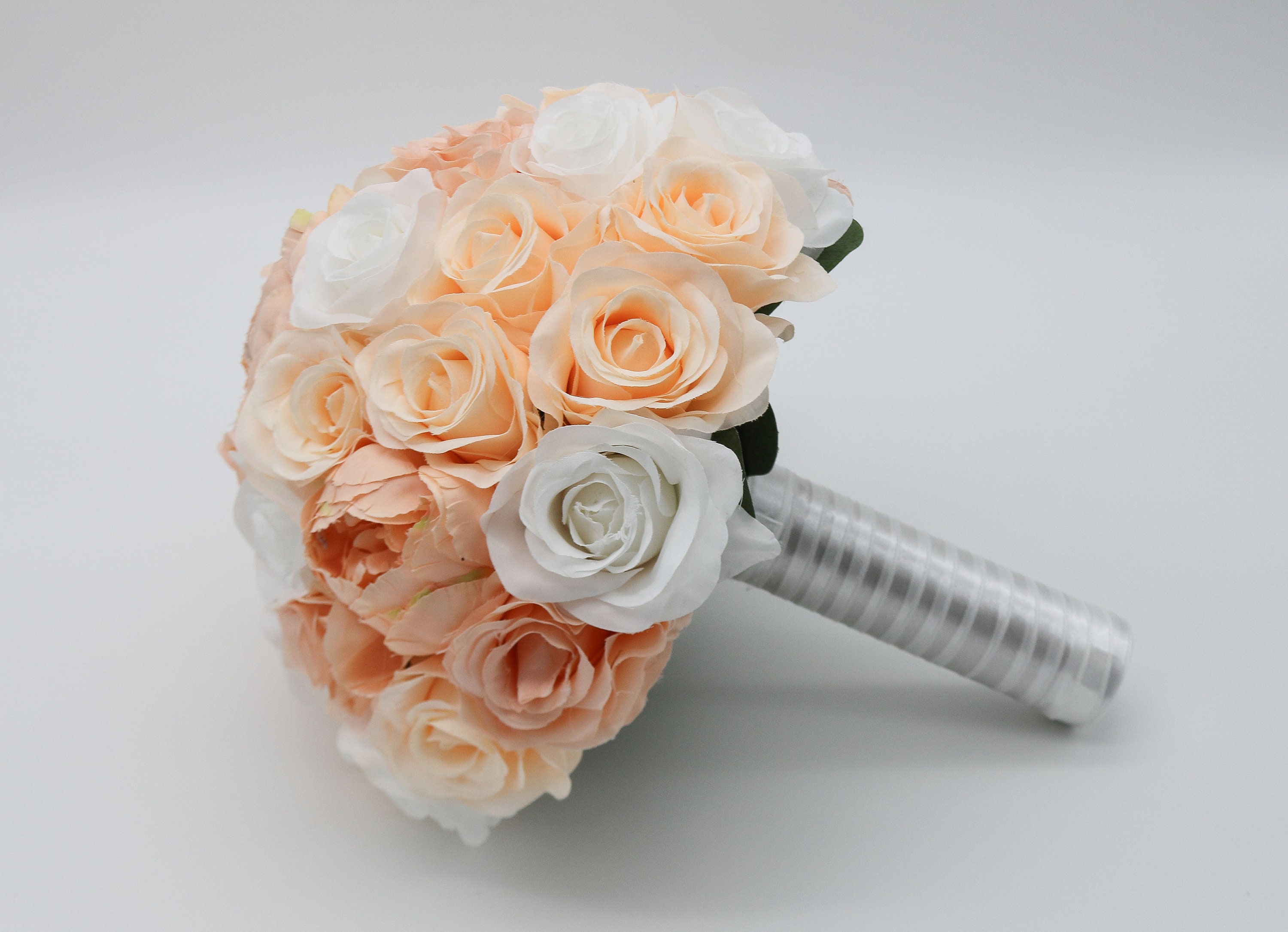 Peach Wedding Bouquet Bridal Bouquet Wedding Flowers - Etsy