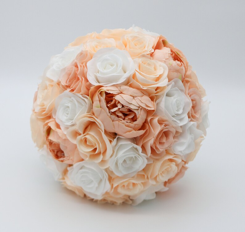 Peach Wedding Bouquet Bridal Bouquet Wedding Flowers - Etsy