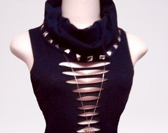 Black Ripped Dress - Etsy