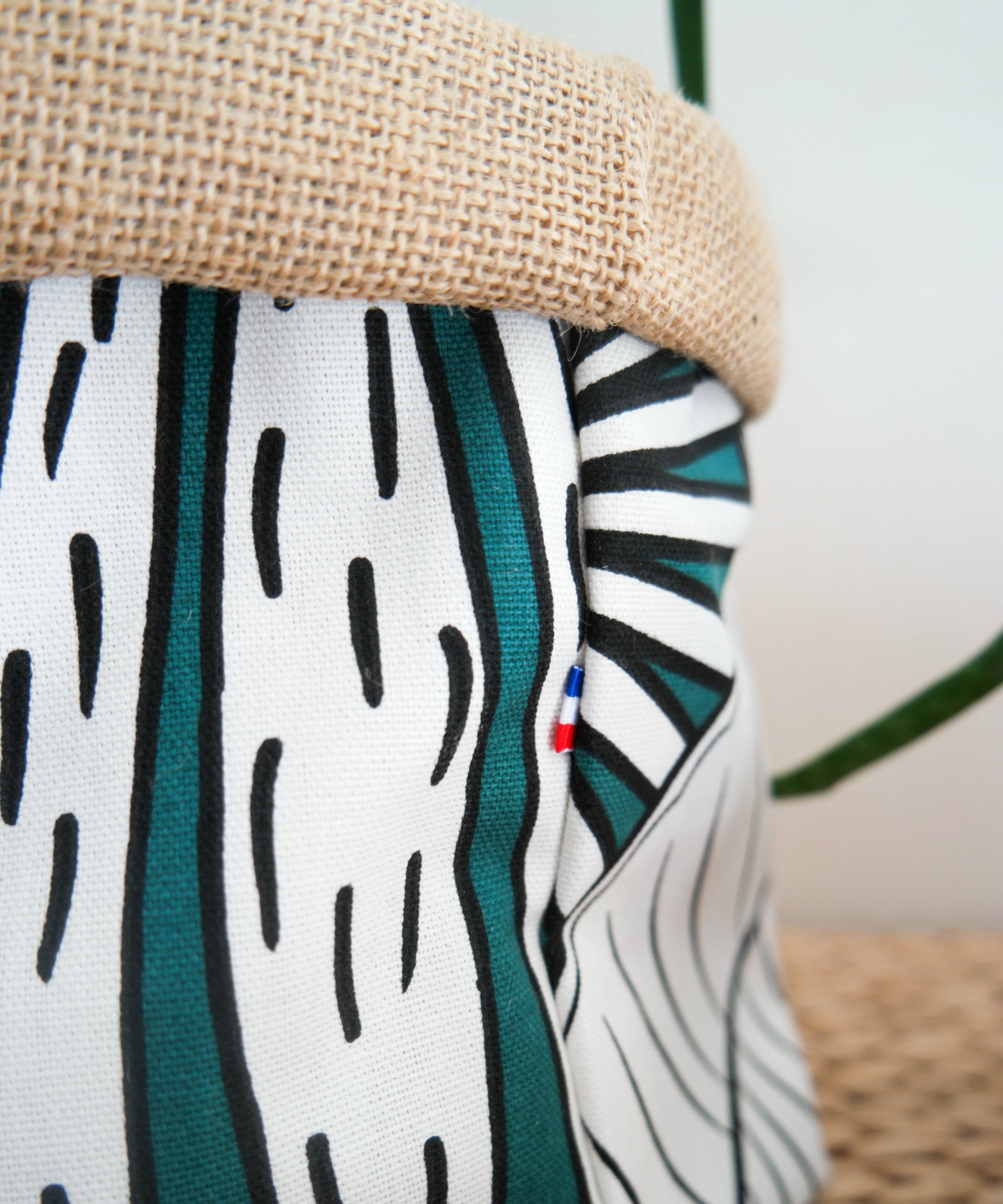 Cache pot en toile de jute panier bohème cache pot bohème | Etsy