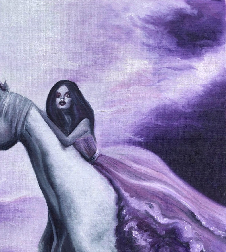 Original Artwork Dark Art Woman Art Horror Art Figurative - Etsy