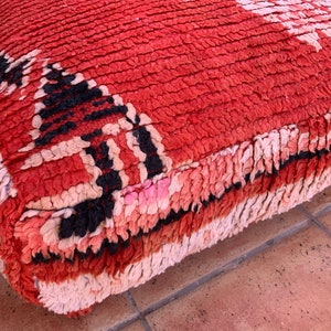 Vintage Berber Pouf Moroccan Kilim Floor Cushion Easter Wool Square ...