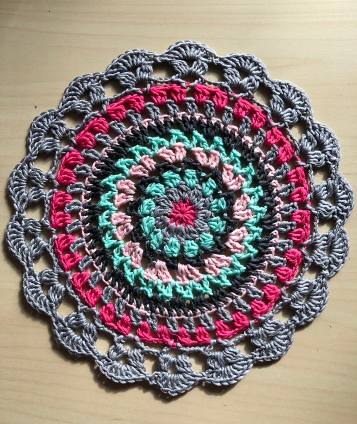 Crochet Pattern, Mandala Pattern, Crochet Mandala Patterns, Round ...