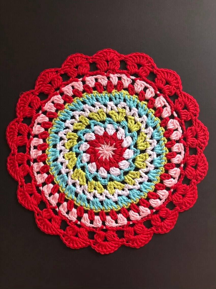 Crochet Pattern, Mandala Pattern, Crochet Mandala Patterns, Round ...