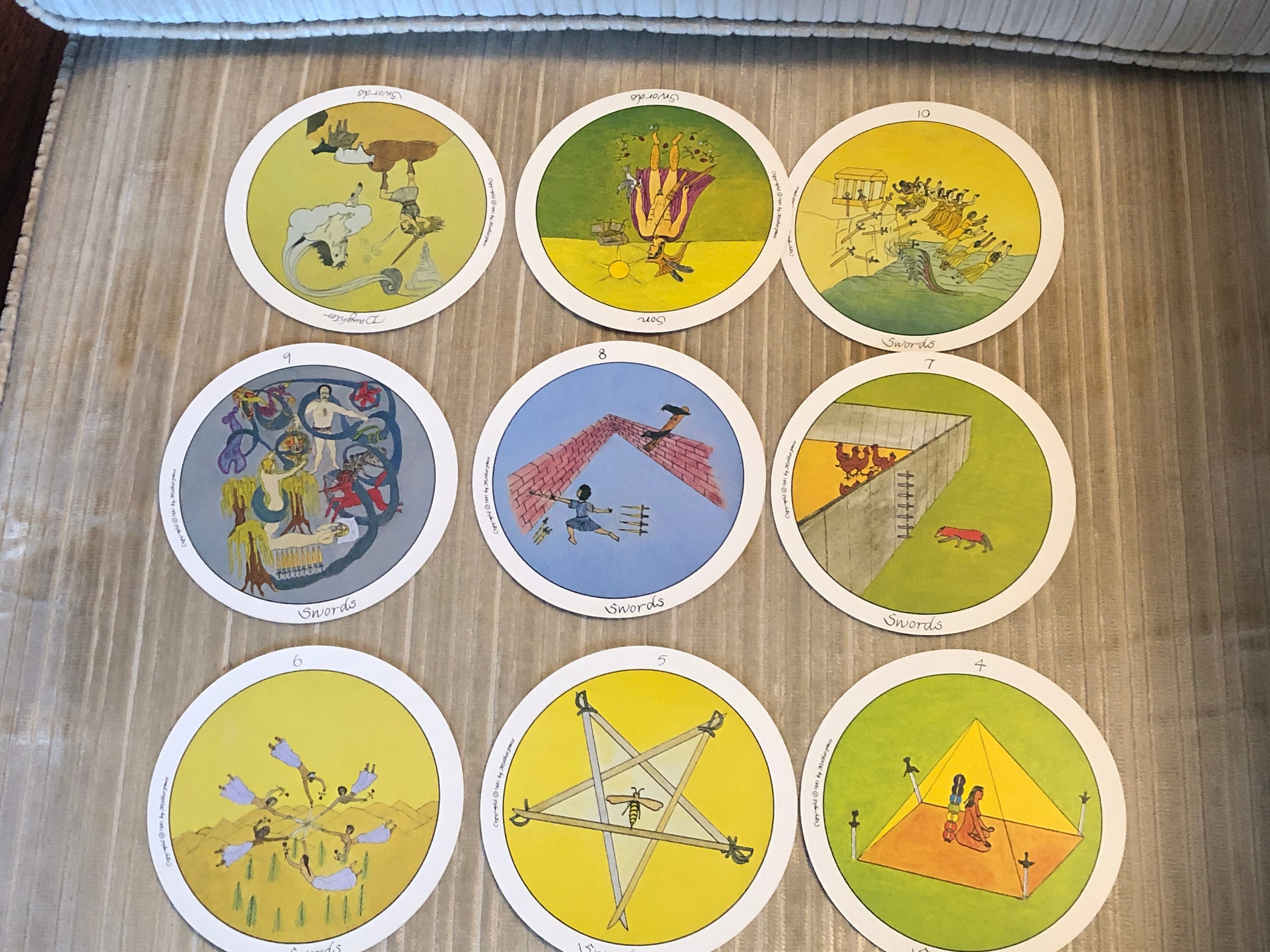 Vintage the Motherpeace Round Tarot Deck Cards Karen Vogel & Vicki ...