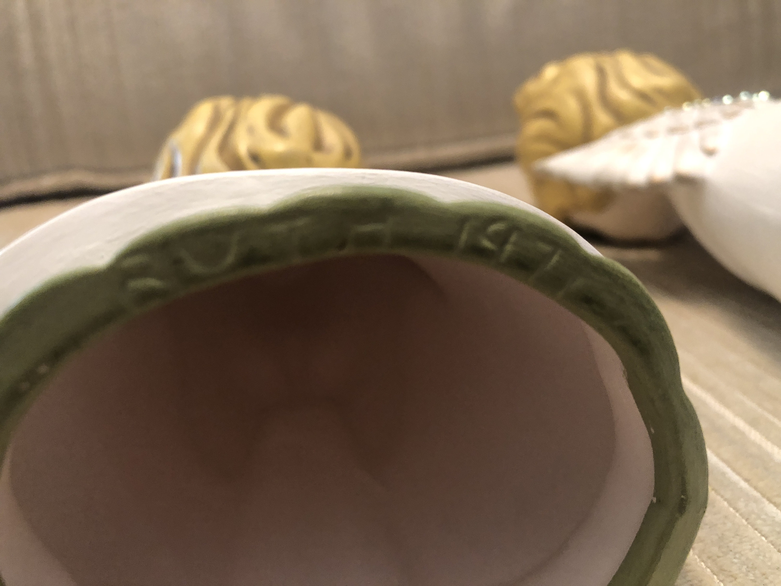 Vintage 1970s Ceramic Holland Mold Singing Christmas Choir Angels Green ...