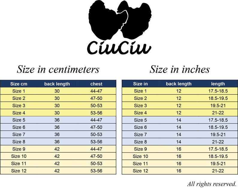 4730 Dog Coat Sewing Pattern, Chest 47-50 Cm , 30 Cm Back, Medium Size ...