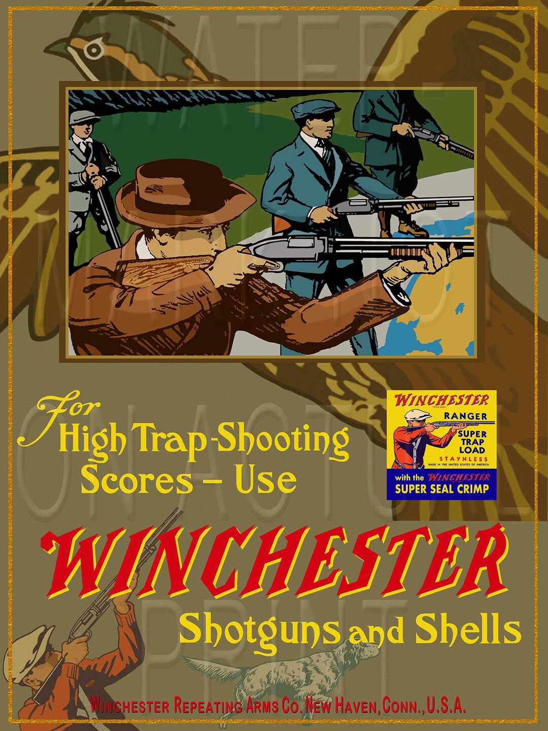 Custom Winchester Trap Shooting Shotgun Shell Canvas Print - Etsy