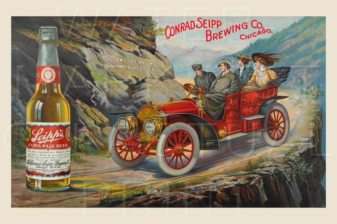 Reproduced Seipp's Beer Conrad Seipp Brewing Company Chicago, Illinois ...