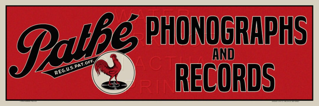 Pathe Phonograph and Records Canvas Print - Etsy