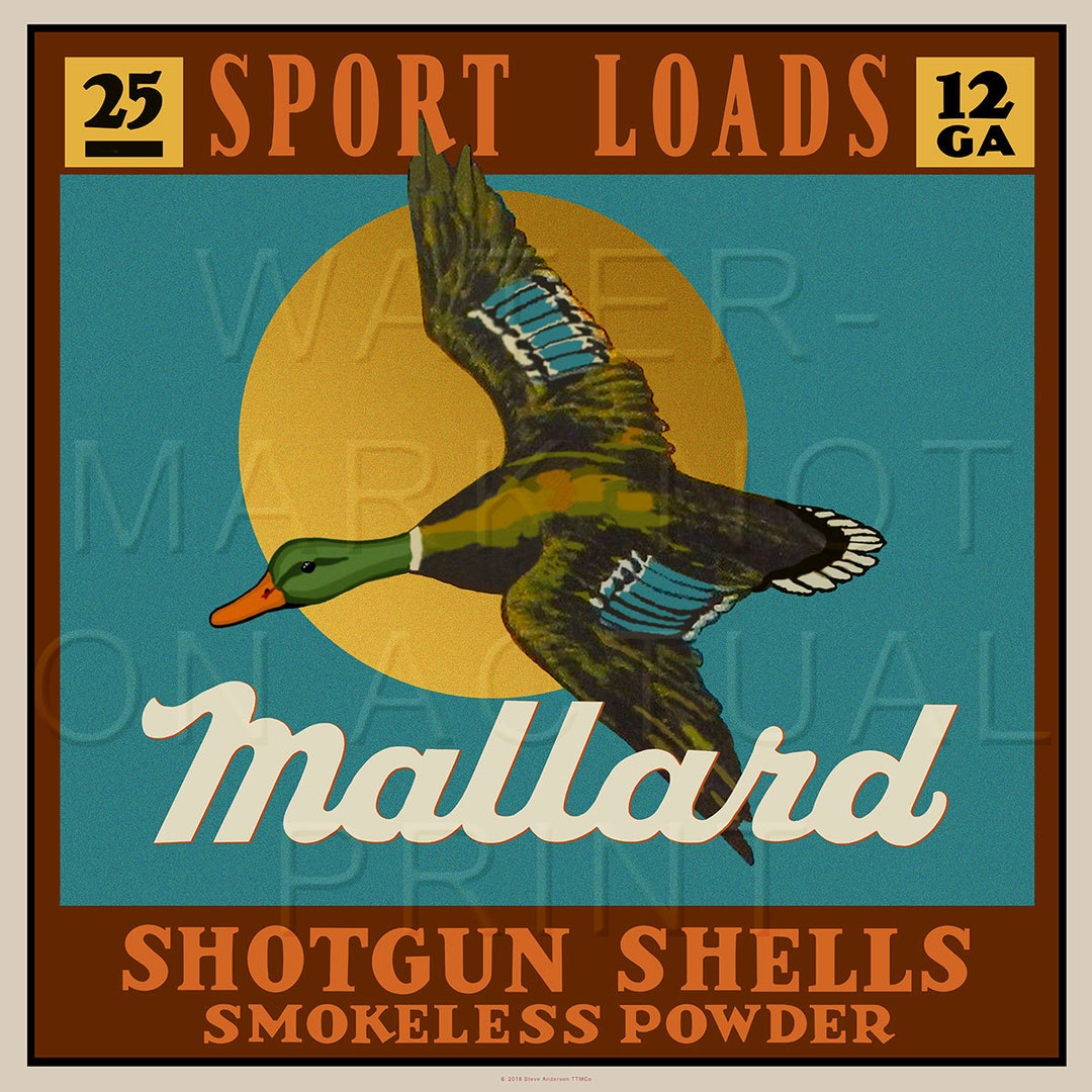Reproduced Vintage Sears Roebuck and Co. "mallard" Shotgun Shells Box ...