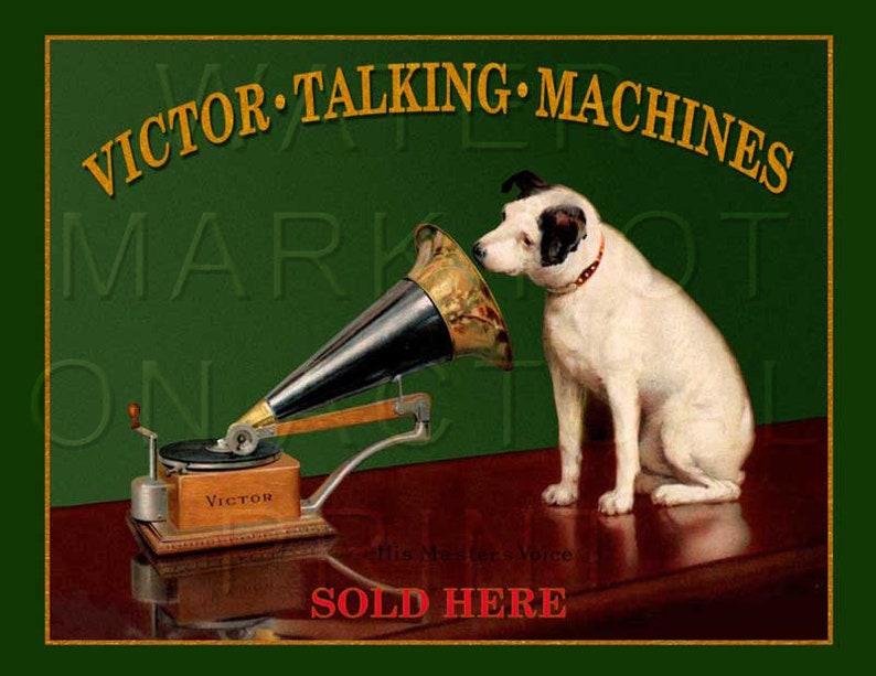 Victor Talking Machine Company Phonograph Canvas Print - Etsy