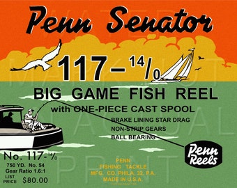 Penn Senator 3/0 Game Fishing Reel, Made in USA - Etsy