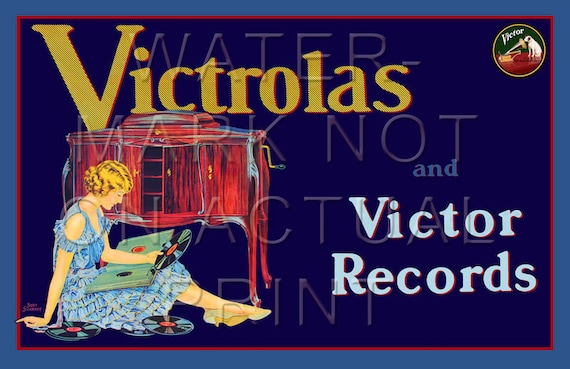 Reproduced Vintage Victor Talking Machine Victrolas and - Etsy