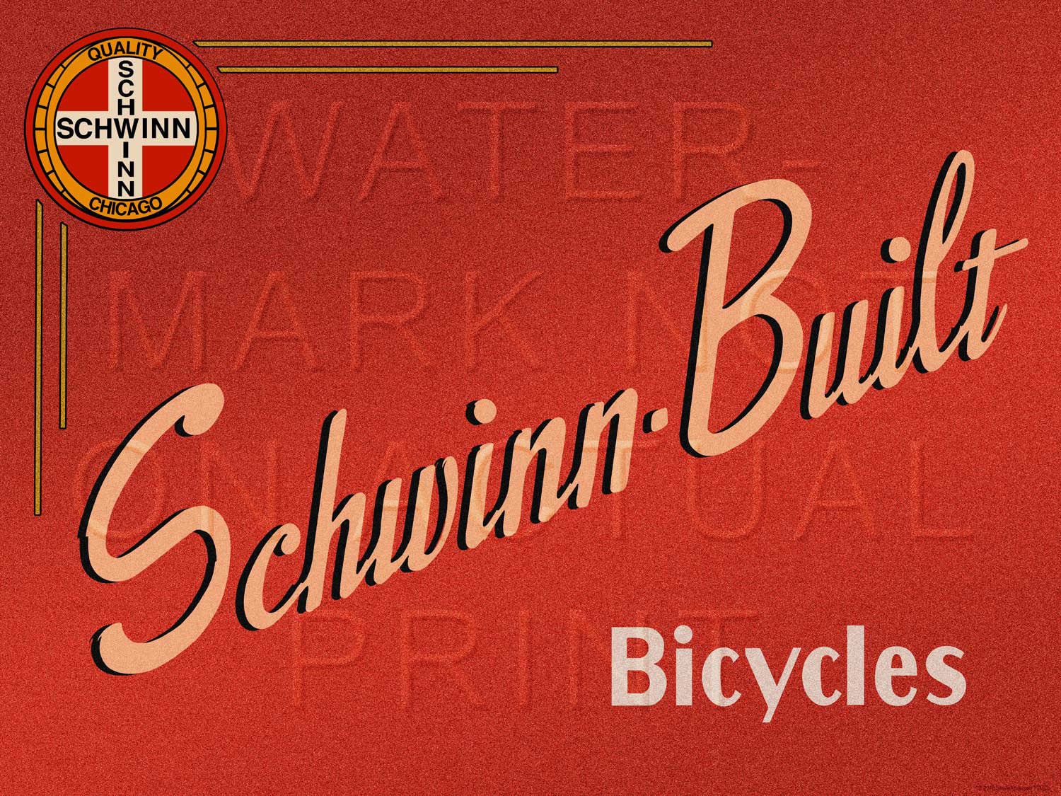 Reproduced Vintage Schwinn Bicycles Sign on Canvas - Etsy